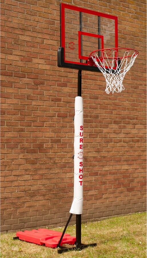 Sure Shot Slimline Dual Basketball Netball Hoop & Stand Unit ...