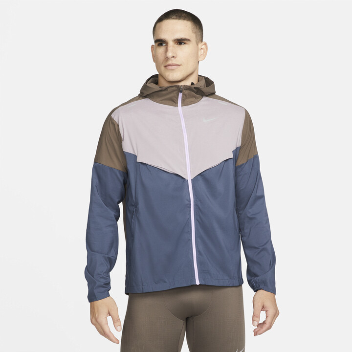 Nike Men's Windrunner Running Jacket in Brown - ShopStyle