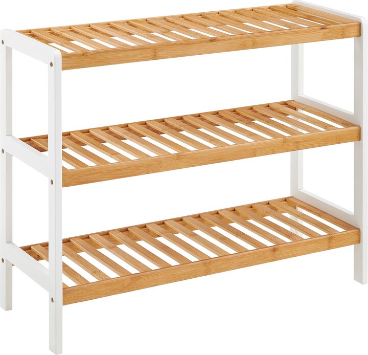 LIVIVO 3-Tier Bamboo Shoe Storage Organiser Rack - ShopStyle