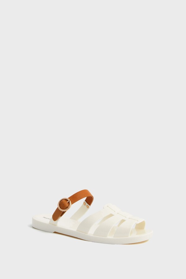 Tuckernuck Shoes Ivory Riley Jelly Sandals - ShopStyle