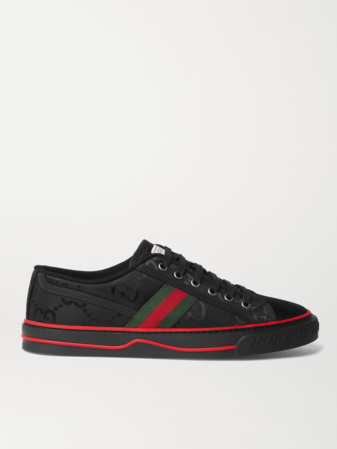 Gucci Off the Grid Webbing-Trimmed Monogrammed ECONYL Canvas Sneakers ...