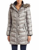 Bernardo Faux Fur-Trimmed Puffer Coat - ShopStyle