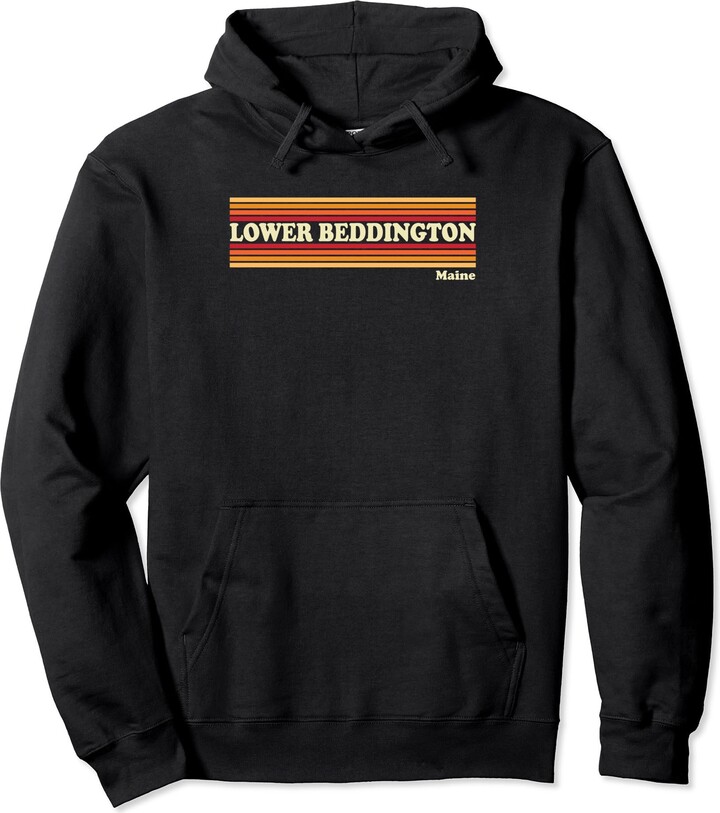Classic Lower Beddington, ME Souvenir Vintage 1980s Graphic Style Lower ...
