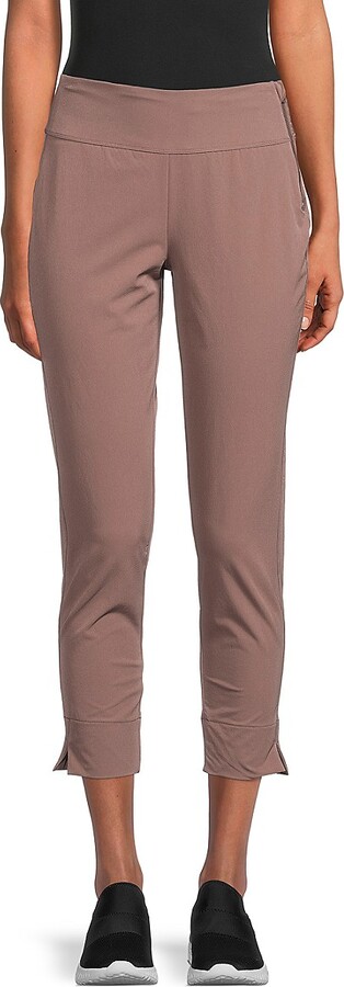 90 Degree By Reflex Flat Front Cropped Pants - ShopStyle