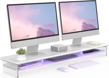 Kiflic Acrylic Monitor Stand Riser, 42.5 Inches Monitor Stand with ...