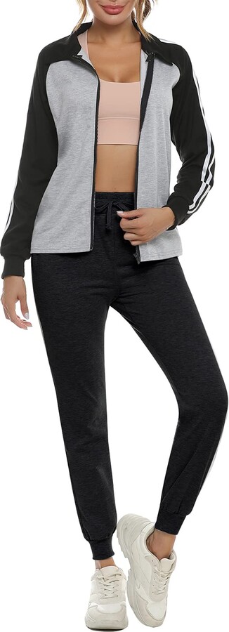 NC Women Tracksuits Long Sleeve Full Zip Jacket and Bottom Casual ...