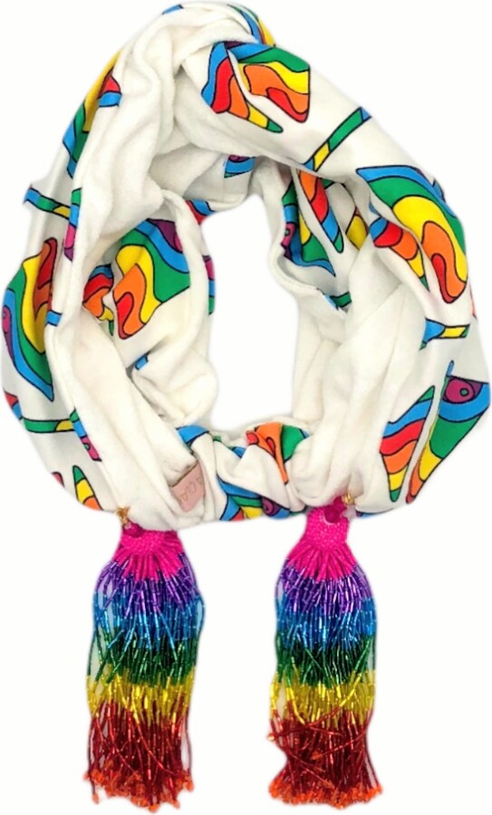 Julia Clancey - Martini Rainbow Luxe Turban Twist - ShopStyle Hats