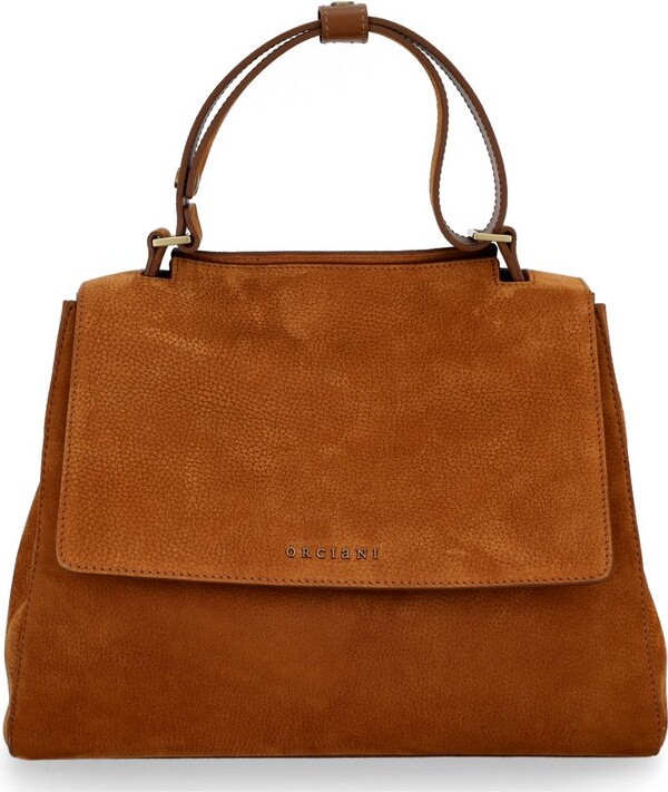 Orciani Sveva Logo Lettering Shoulder Bag - ShopStyle