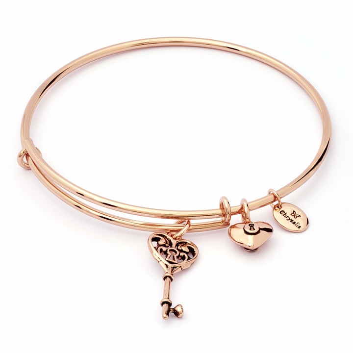 Chrysalis Adjustable Expanding Key Lock Padlock Life Love Symbol Charm ...