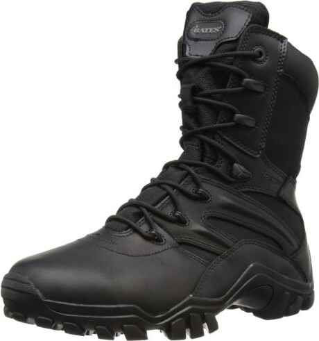 Bates Footwear Mens Delta-8 Side Zip Combat Boots E02348N Black 12 UK ...