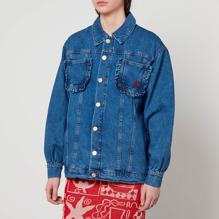 Damson Madder Frilly Fin Denim Jacket - ShopStyle