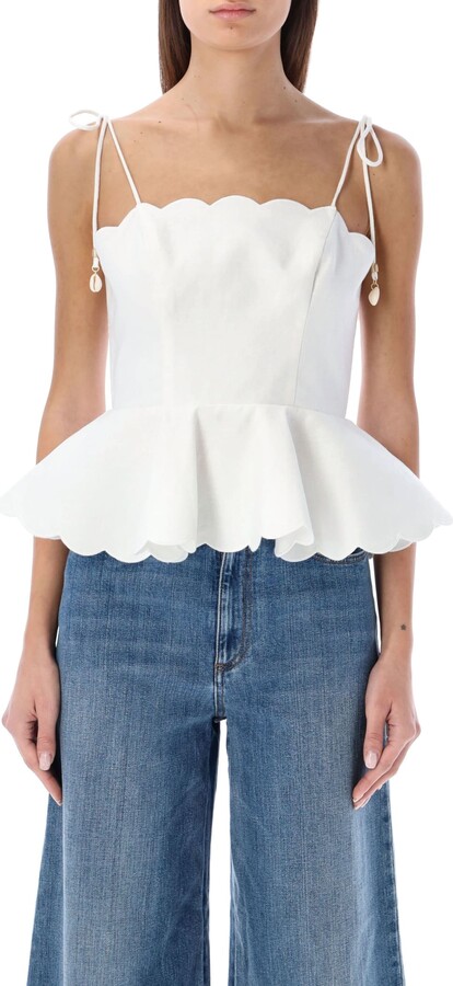 Zimmermann Tiggy Scallop Top - ShopStyle
