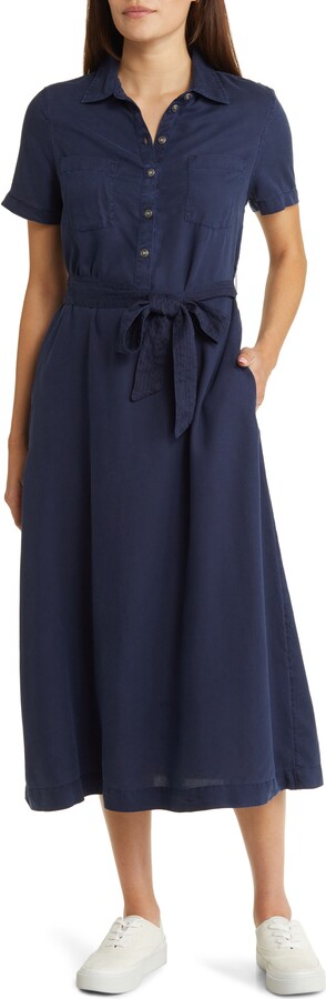 Caslon Utility Tie Waist Shirtdress - ShopStyle Day Dresses