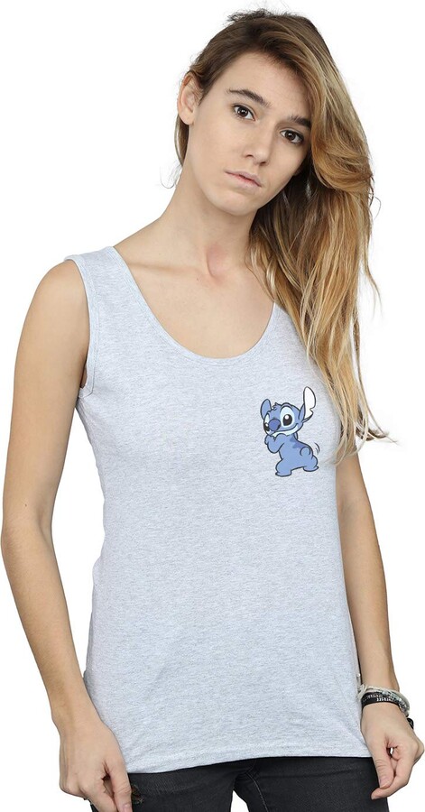 Absolute Cult Disney Women's Lilo and Stitch Stitch Backside Breast ...