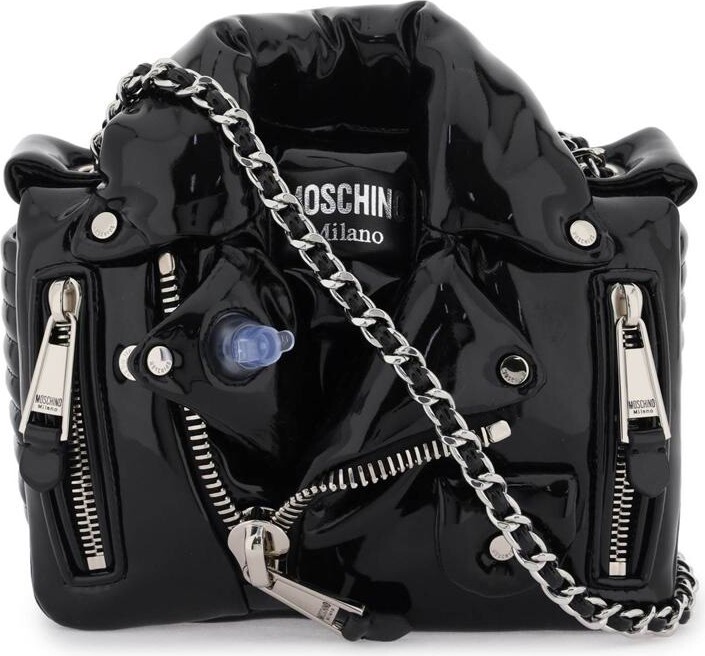 Moschino inflatable effect biker bag - ShopStyle