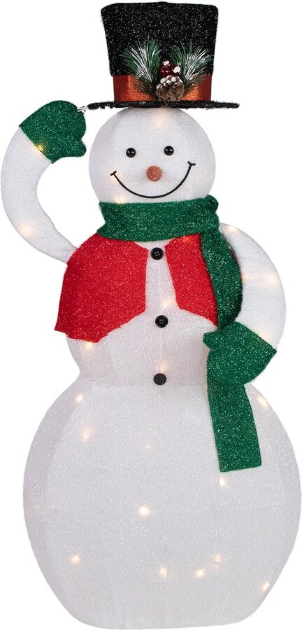 Northlight 36In Led Lighted Animated Hat Tipping Snowman Christmas ...