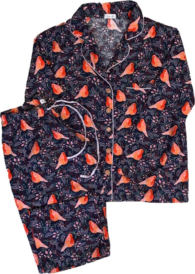 Lula-Ru Women's Ceri's Robin Print Pj Set - ShopStyle Pyjamas