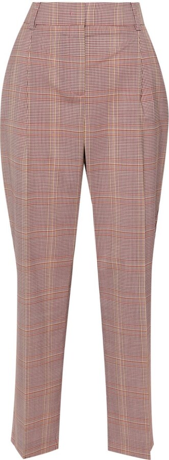 Paul Smith Plaid-Check Cropped Trousers - ShopStyle