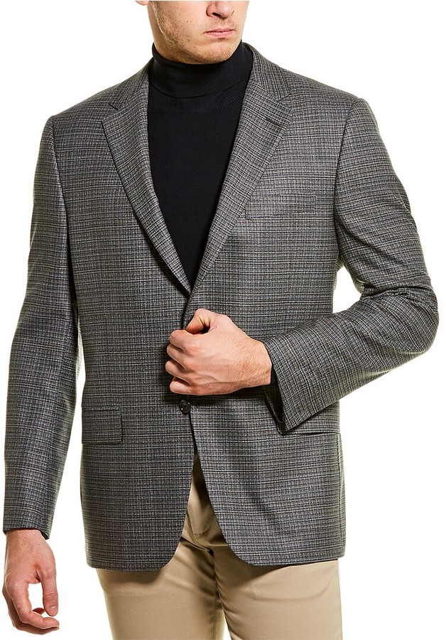 Hickey Freeman Neat Wool Blazer - ShopStyle