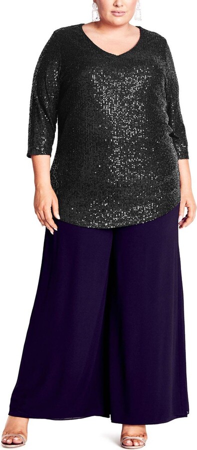 Navabi Kollektion Sequin Starburst Top - ShopStyle