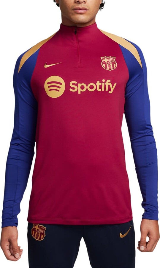 Nike Men's Red Barcelona 2024/25 Strike Drill Performance Quarter-Zip ...