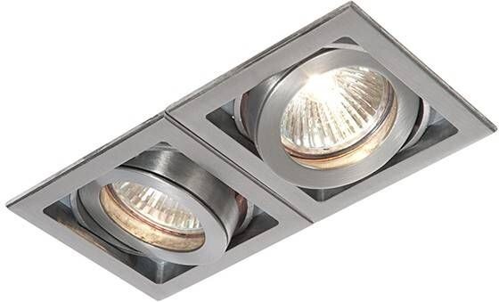 Netlighting Xeno 2 Light Recessed Downlight Aluminium GU10 - ShopStyle