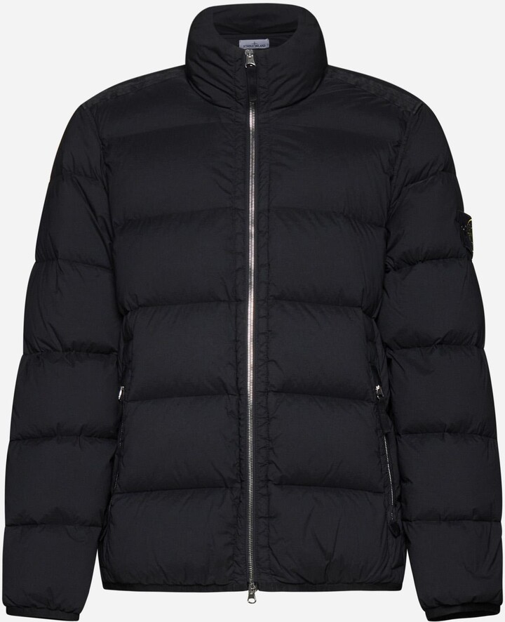 Stone Island Quilted Nylon Down Jacket - ShopStyle