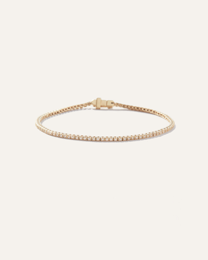 Quince 14K Gold Diamond Tennis Bracelet - ShopStyle