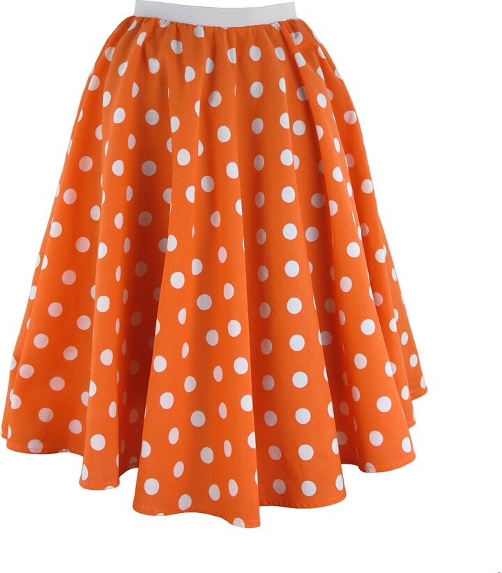 Brigitta Ladies Polka Dot Rock and Roll 50's 60's Style Skirt & Scarf ...