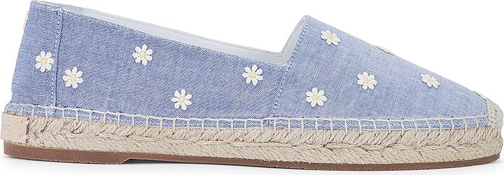 Manolo Blahnik Susille Chambray Espadrilles in Baby Blue - ShopStyle