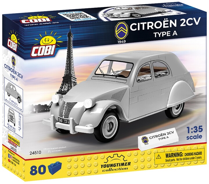 Cobi 1949 Citroen 2CV Type A 1:35 Scale Car Construction Blocks ...