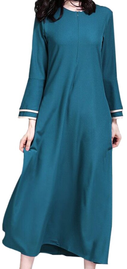 Meijunter Modest Middle East Muslim Islamic Women Robes Arabic Maxi ...