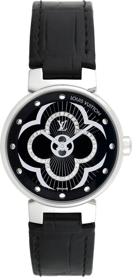 Heritage Louis Vuitton Louis Vuitton Women's Tambour Diamond Watch ...