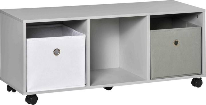 Homcom 3 Cube Storage with Wheels, Small Kids Cube Storage Unit - ShopStyle