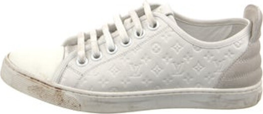 Louis Vuitton Leather Colorblock Pattern Sneakers - ShopStyle