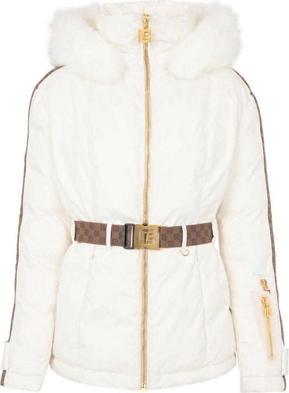 Balmain Belted Puffer Jacket - ShopStyle