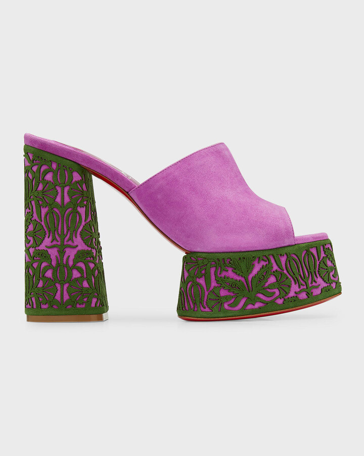 Christian Louboutin Yazemule Suede Platforms - ShopStyle
