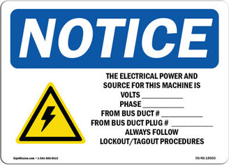 SignMission The Electrical Power and Source Sign - ShopStyle Home Office