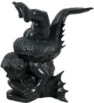Metropolitan Galleries Bronze Boy and Fish Table Base Sculpture - ShopStyle