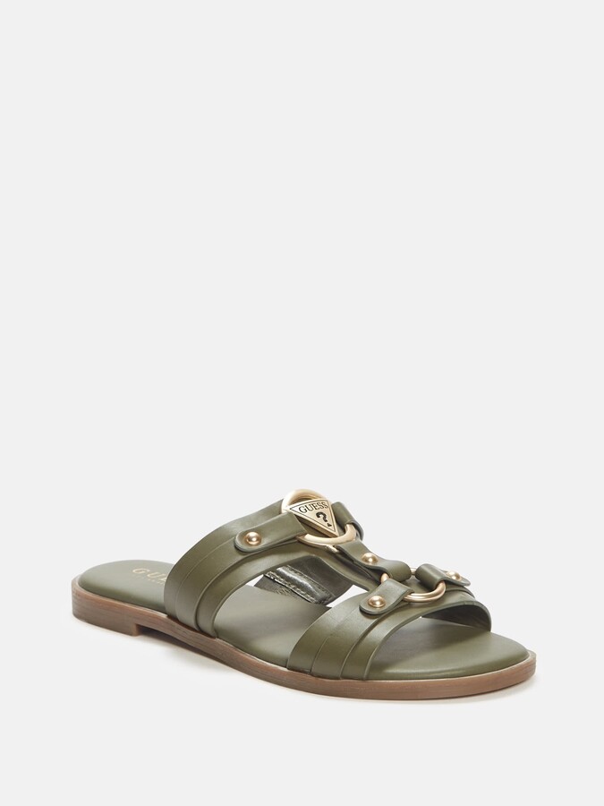 Guess Factory Milada Gladiator Slide Sandals - ShopStyle