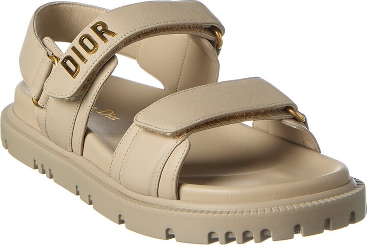 Christian Dior Dioract Leather Sandal - ShopStyle