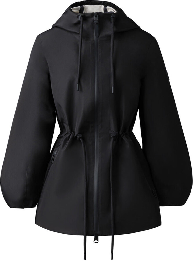 Mackage Kalea Technical Rain Jacket With Drawcord Waist - ShopStyle