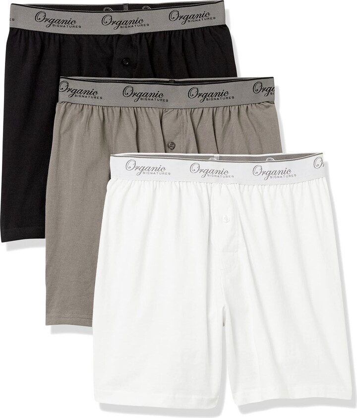 Organic Signatures Men's Classic Cotton Knit Boxers (3-Pack ...