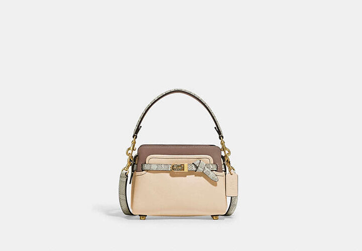 Coach Outlet Tate 18 Crossbody With Snakeskin Detail - ShopStyle ...