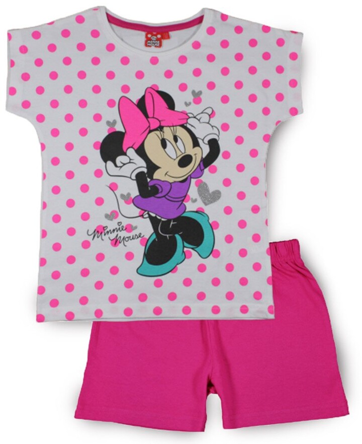 Jujak Minnie Mouse Pyjamas Pjs Pyjama Set Cotton Pink - ShopStyle