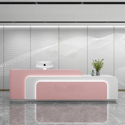 fangqiren Simple Modern Company Reception Desk 2 Person Rectangular ...