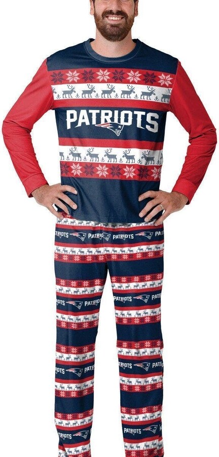 Men's FOCO Navy New England Patriots Team Ugly Pajama Set - ShopStyle ...