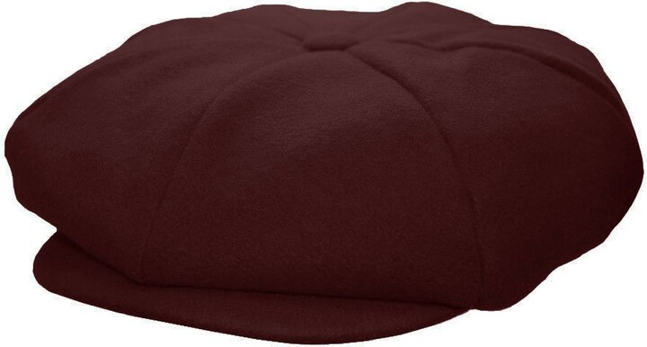 Emstate Mens Melton Wool 8 Panel Applejack Newsboy Baker Boy Cap Made ...