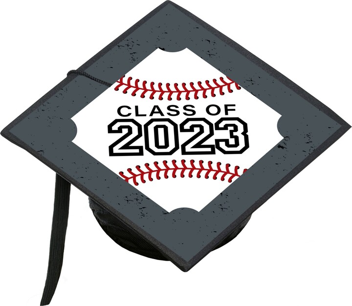 Big Dot of Happiness Grad Baseball - 2024 Graduation Cap Decorations ...