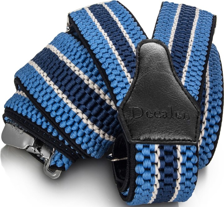 Decalen Mens Braces with Very Strong Clips Heavy Duty Suspenders One ...